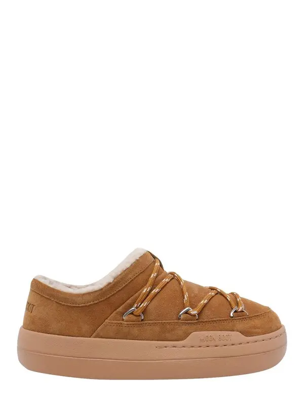 Moon Boot Park Suede Slippers - Brown