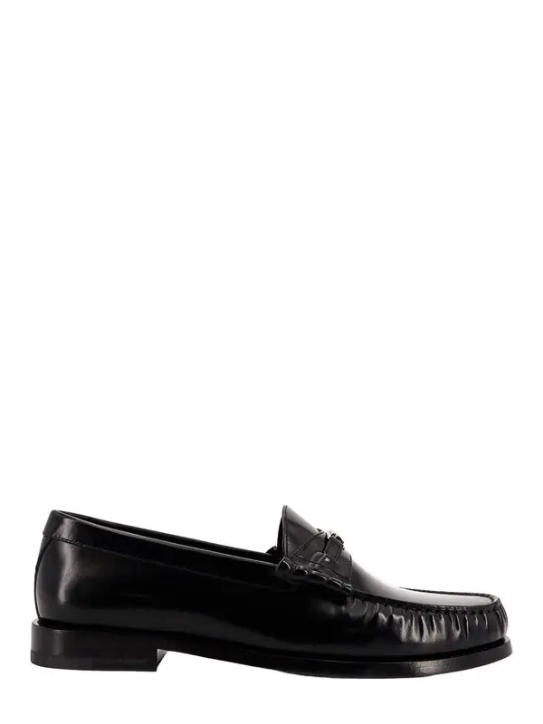 Celine Luco Leather Loafers - Multicolor