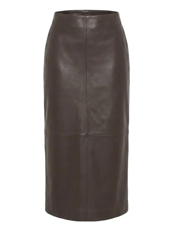 Alberta Ferretti Leather Skirt - Multicolor