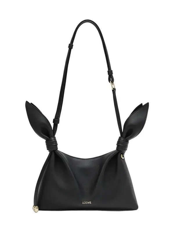 Loewe Mini Scarf Bag In Smooth Calfskin - Black