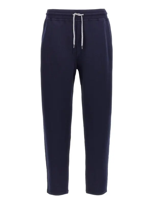 Brunello Cucinelli Cotton Blend Joggers - Blue