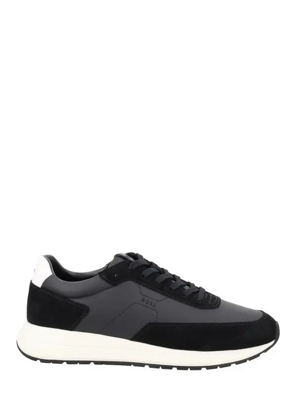 BOSS Vinston Leather Sneakers - Black