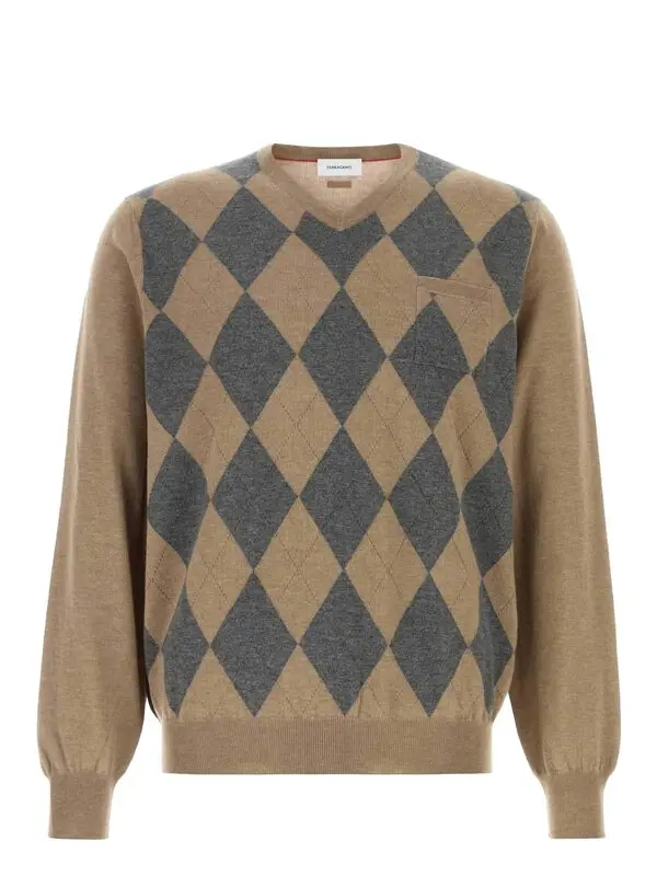 FERRAGAMO Wool Sweater - Brown