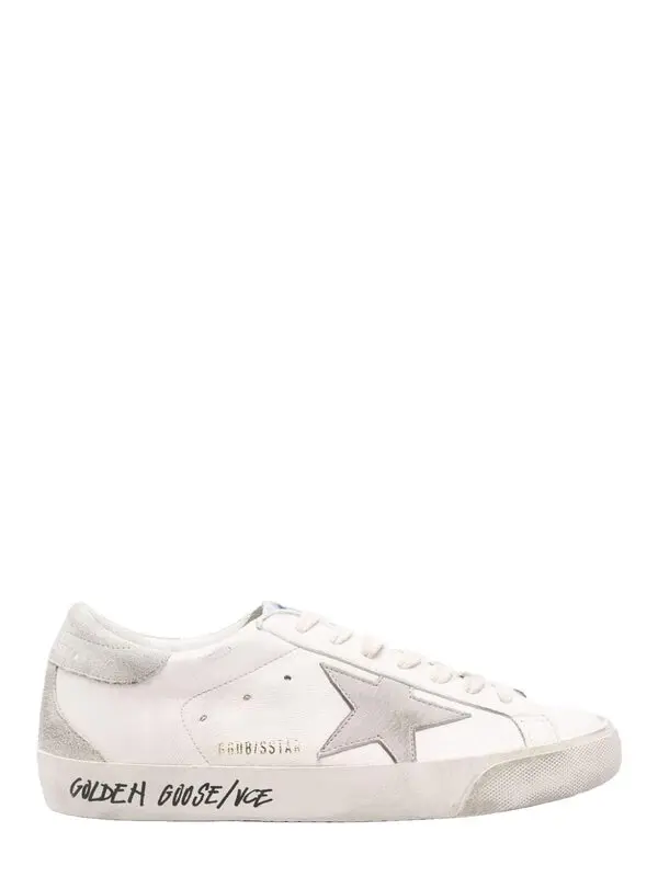 GOLDEN GOOSE Super-star Leather Sneakers - Multicolor