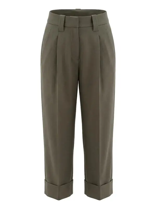Brunello Cucinelli Wool Pants - Multicolor