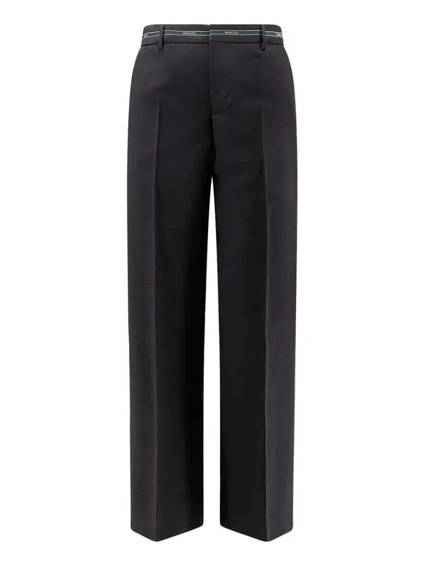 Gucci Wool Trousers With Detail - Multicolor