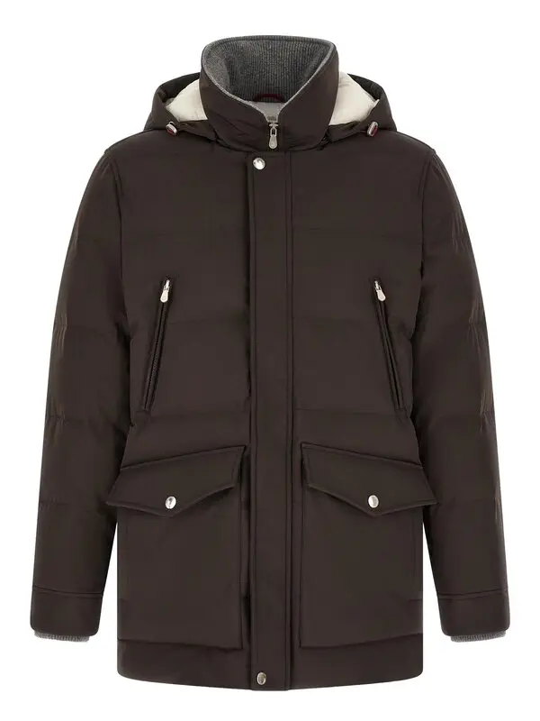 Brunello Cucinelli Quilted Parka - Brown