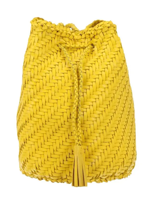 Dragon Diffusion Leather Bucket Bag - Yellow
