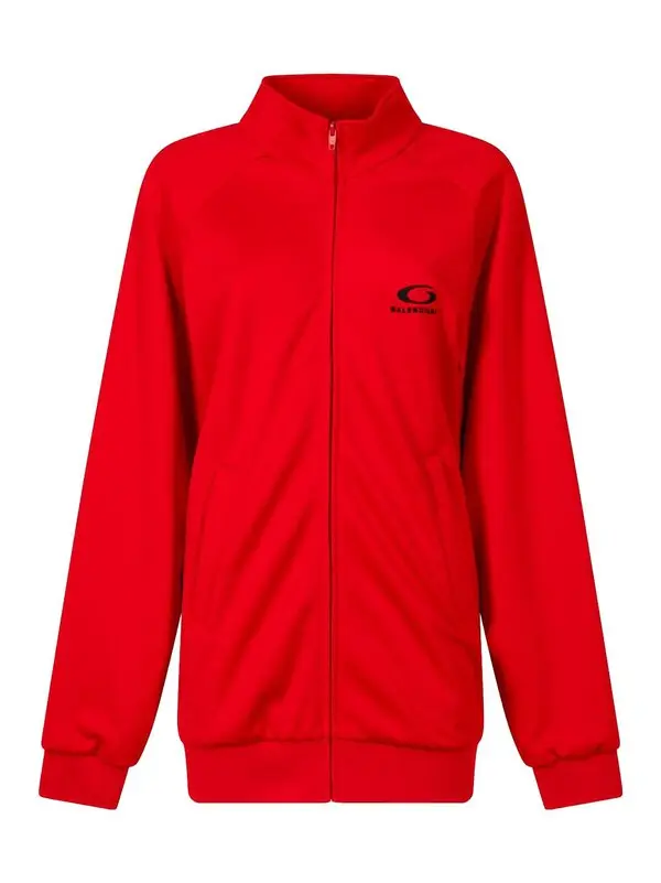 Balenciaga Back Tracksuit Dress - Red