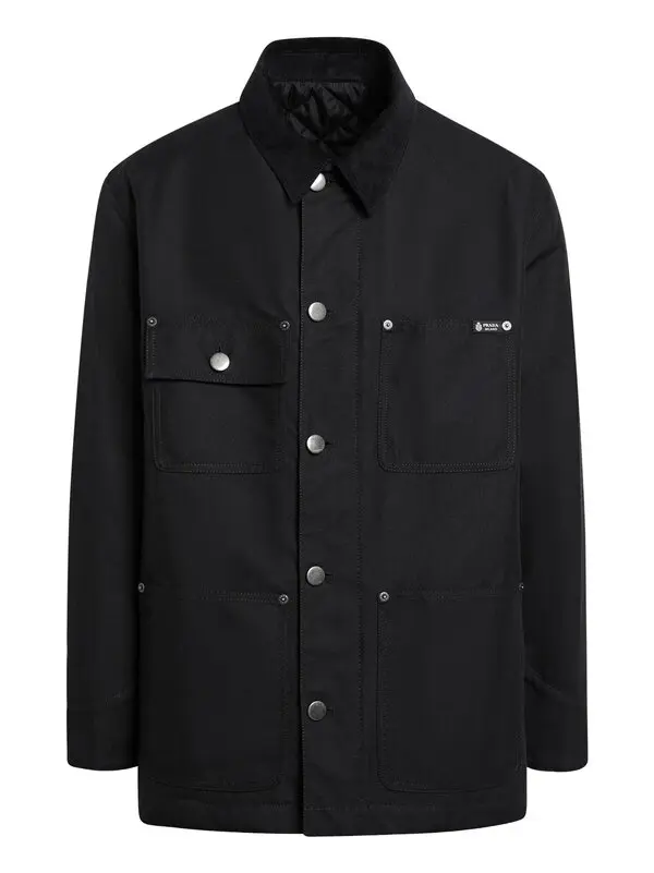 Prada Corduroy Collar Jacket - Black