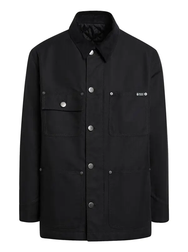 Prada Corduroy Collar Jacket - Black