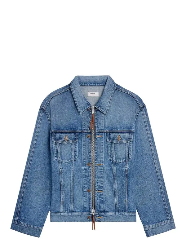 Celine Blue Denim Jacket - Multicolor
