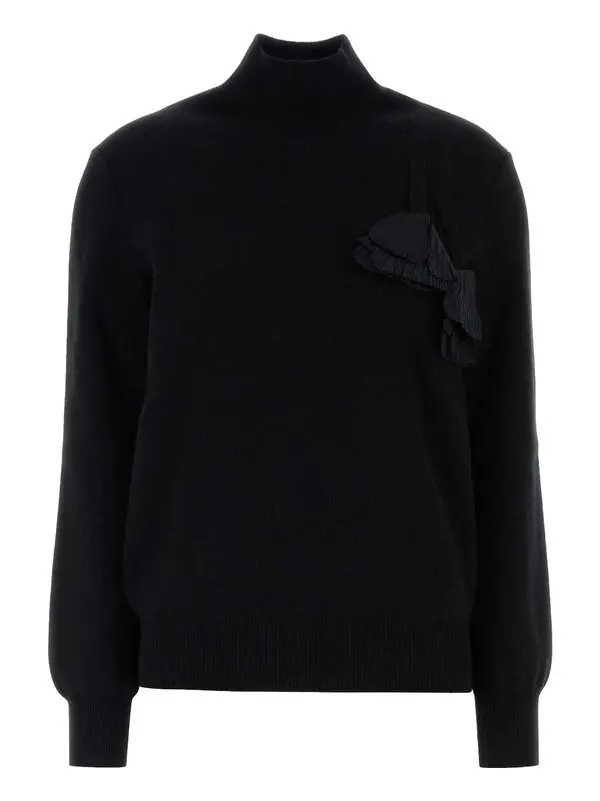 FERRAGAMO Wool Blend Sweater - Black
