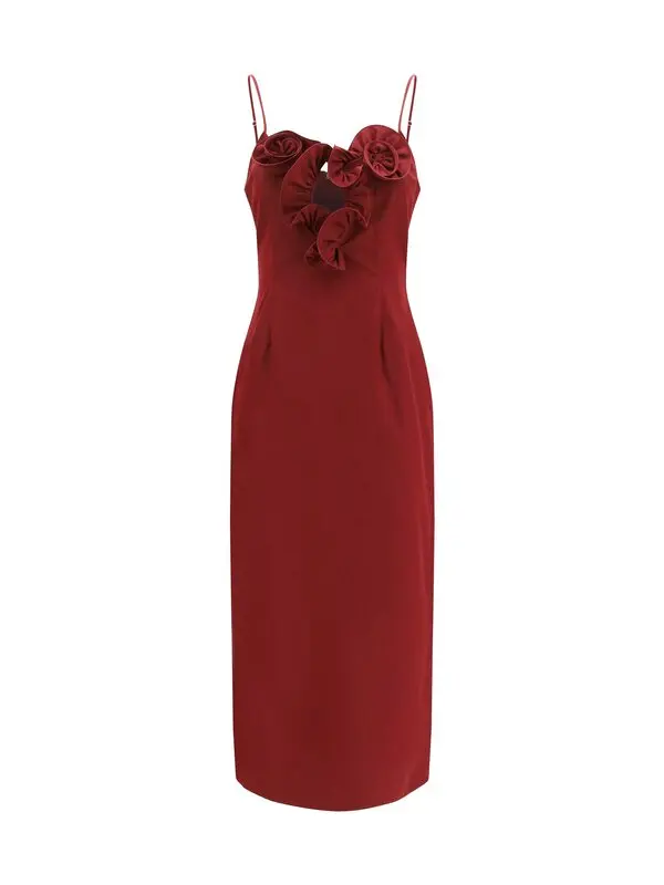 Magda Butrym Flower Detail Midi Dress - Multicolor