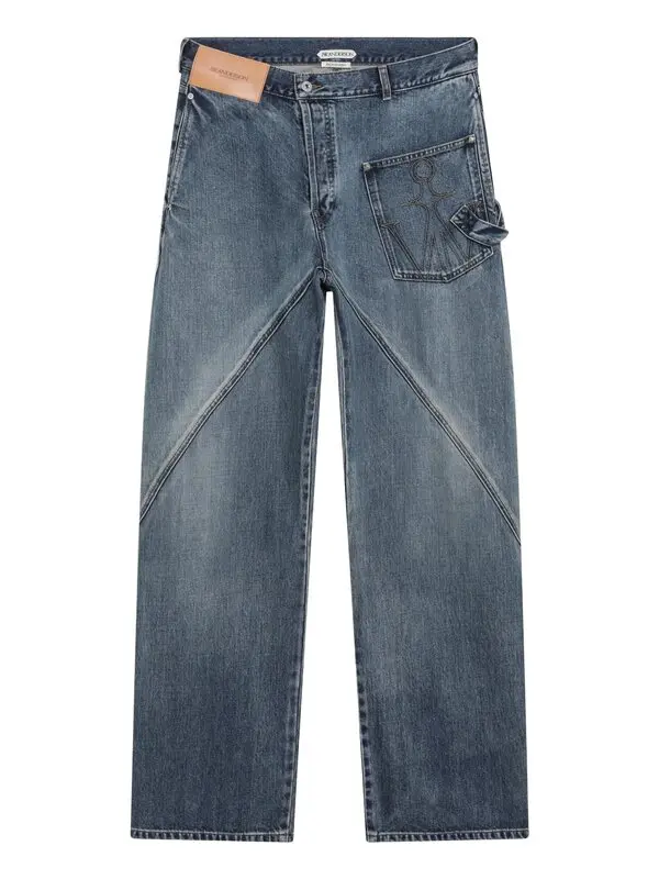 JW Anderson Mid Twisted Workwear Jeans - Blue