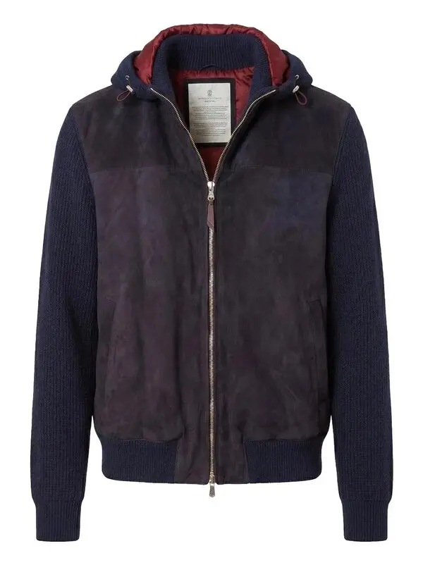 Brunello Cucinelli Leather Bomber - Multicolor