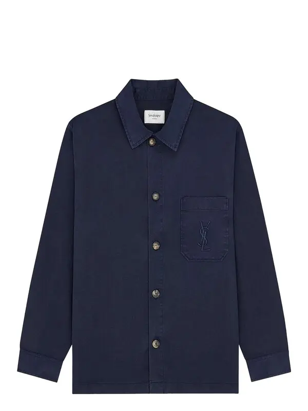 Saint Laurent Cassandre Certified Cotton Overshirt - Multicolor
