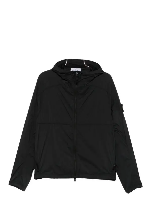 Stone Island Hooded Zip-up Coat - Multicolor