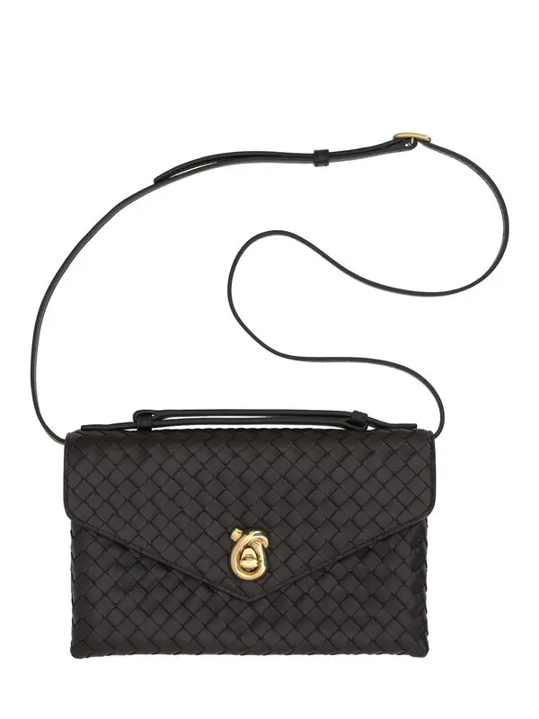 Bottega Veneta Knot Lock Shoulder Bag - Brown