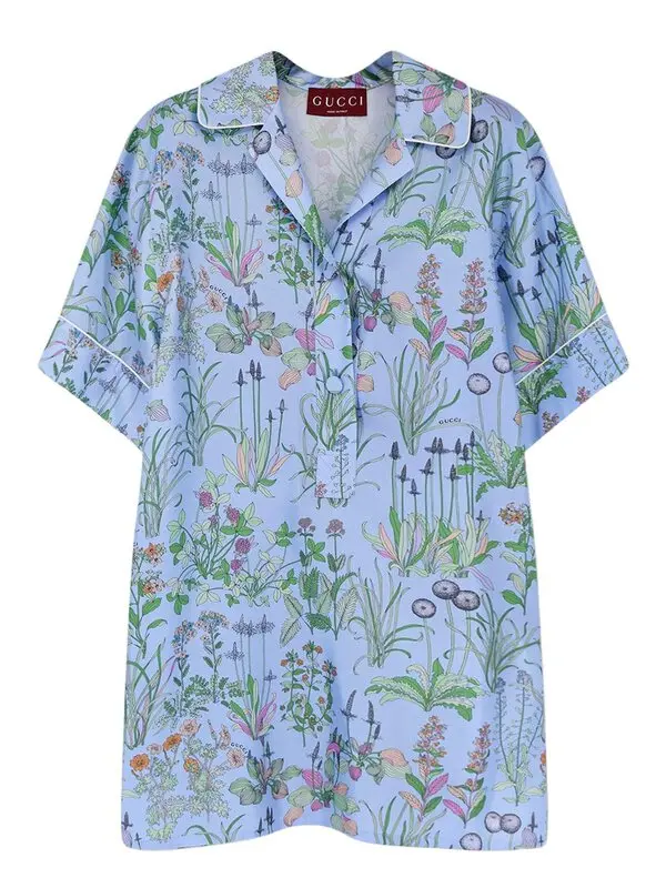 Gucci Printed Silk Shirt - Multicolor