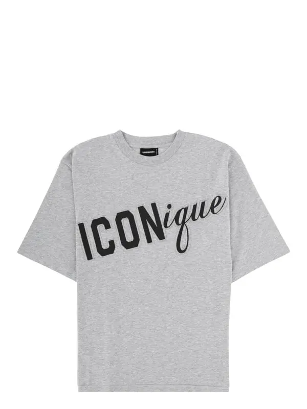 Dsquared2 T-shirt Con Stampa - Gray