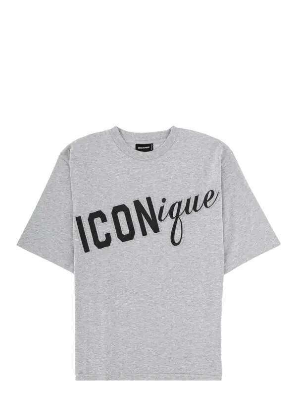 Dsquared2 T-shirt Con Stampa - Gray