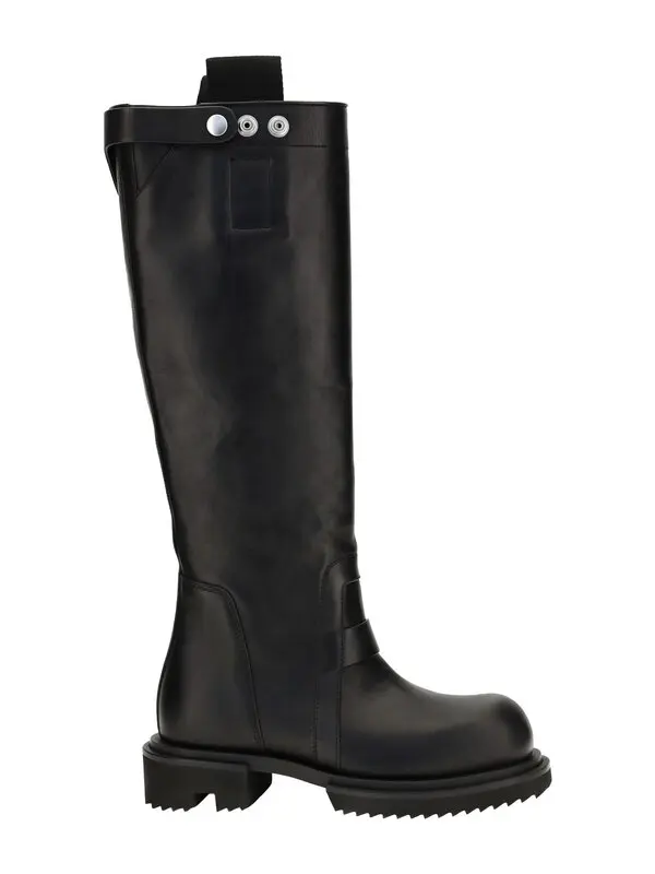 Rick Owens Gabe Leather Knee-high Boots - Black