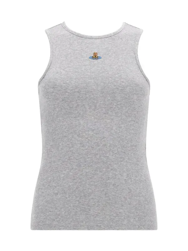VIVIENNE WESTWOOD Tops With Logo - Gray
