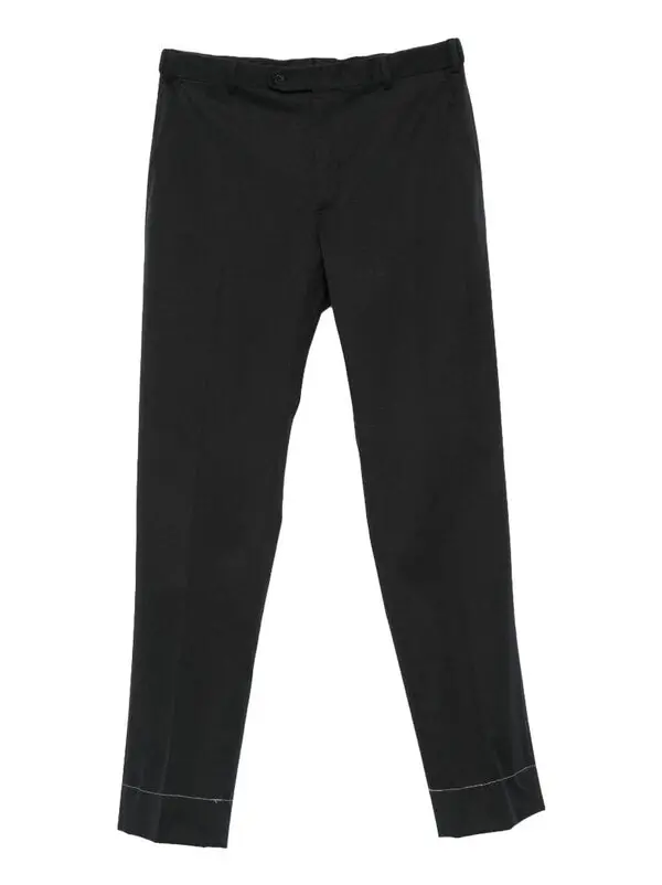 Brioni Solid Straight Leg Trousers - Multicolor