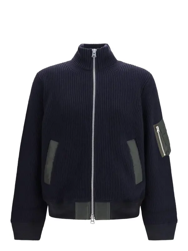 Sacai Ribbed Sweater - Blue