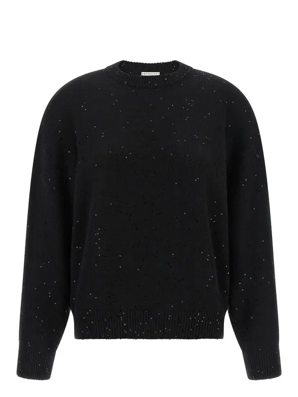Brunello Cucinelli Diamante' Sweater - Black