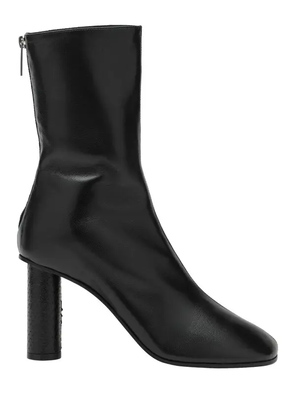 Paris Texas Alice Leather Ankle Boots - Black