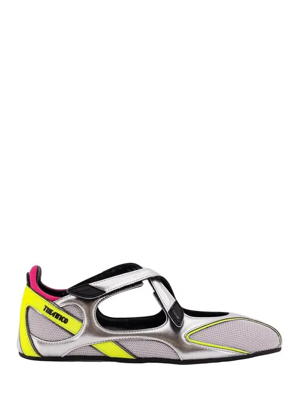 Attico Floor 01 Nylon Ballerinas - Multicolor