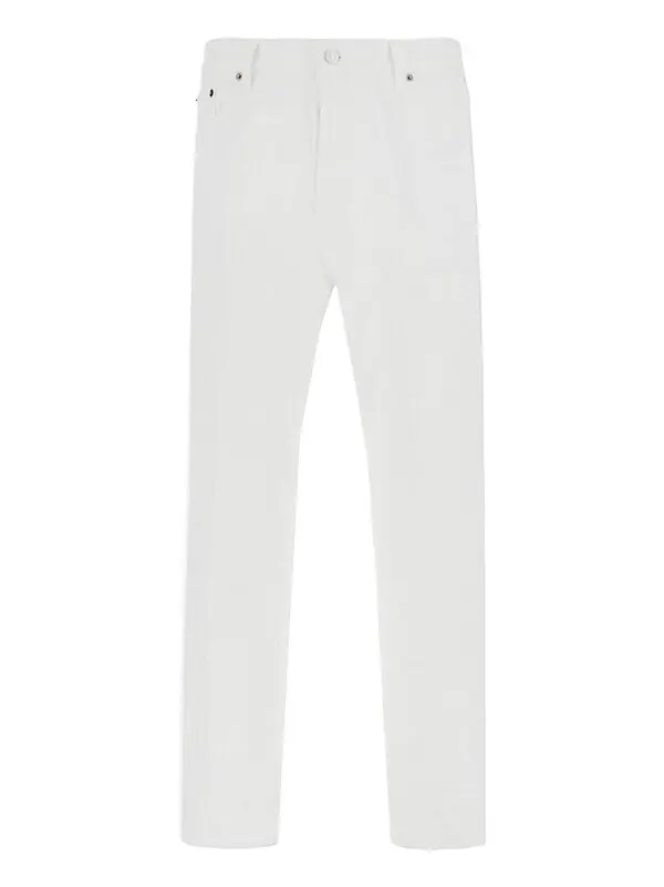 Celine Boyfriend Cotton Trousers - Multicolor