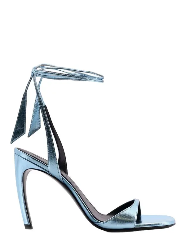 Attico Ora Satin Sandals - Blue