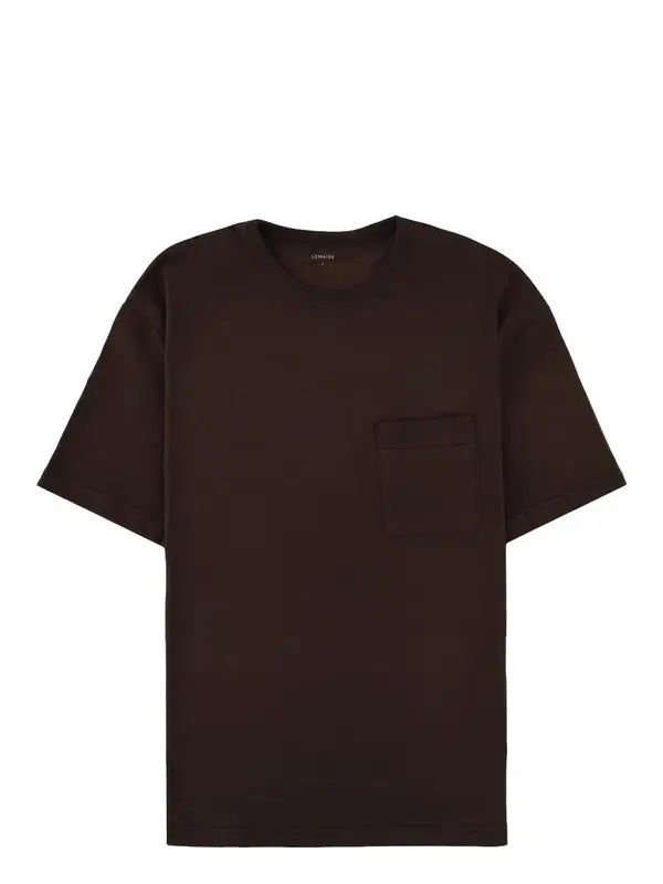 LEMAIRE T-shirt Con Taschino - Brown