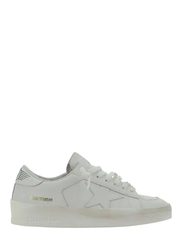 GOLDEN GOOSE Stardan Leather Sneakers - White