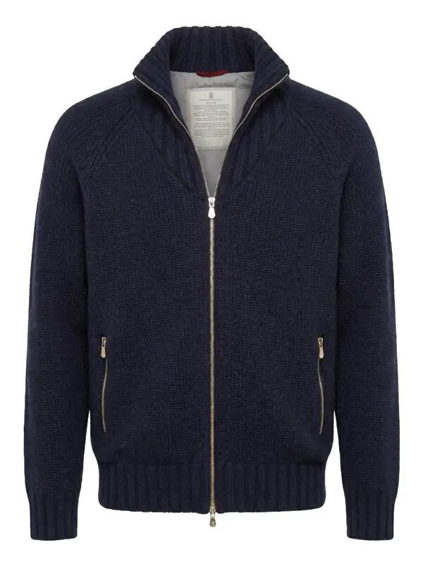 Brunello Cucinelli Cashmere Padded Blouson Jacket - Multicolor