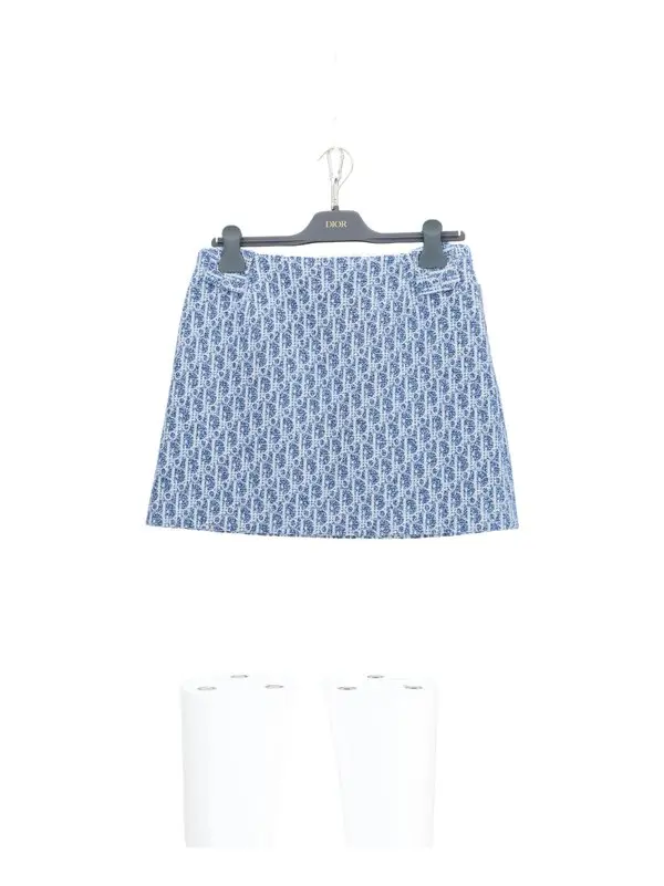 Dior Printed Mini Skirt - Blue