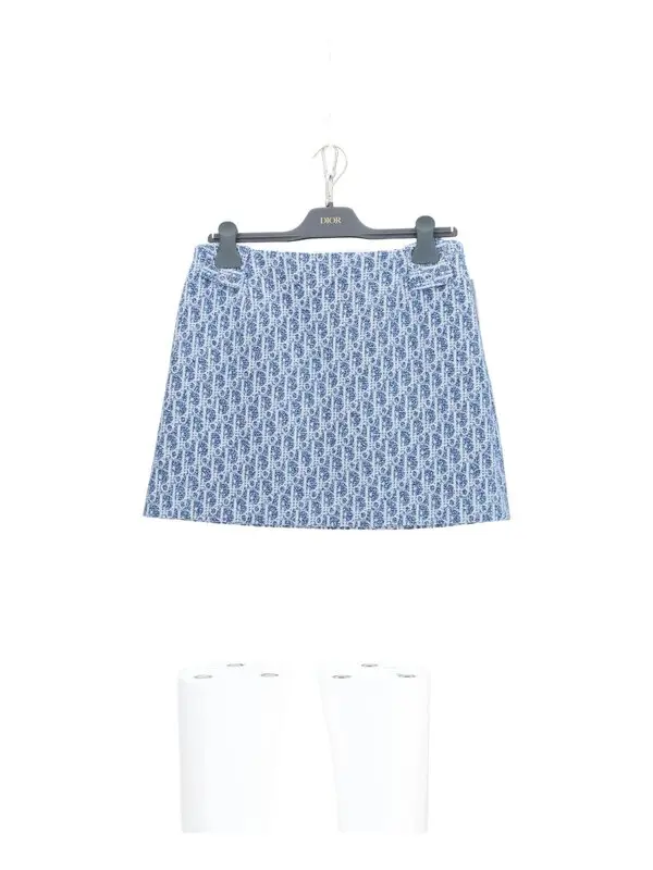 Dior Printed Mini Skirt - Blue