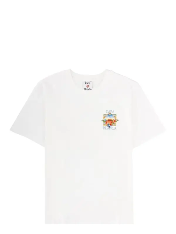 Casablanca T-shirt With Print - White