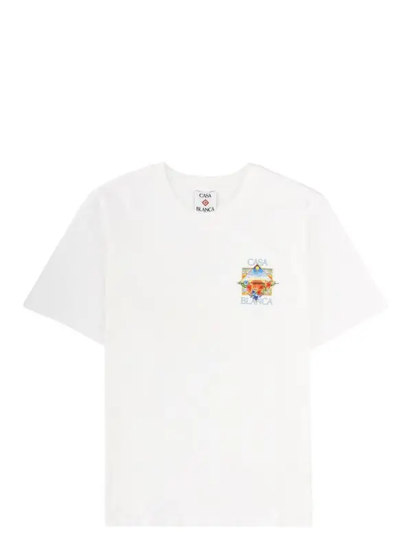 Casablanca T-shirt With Print - White