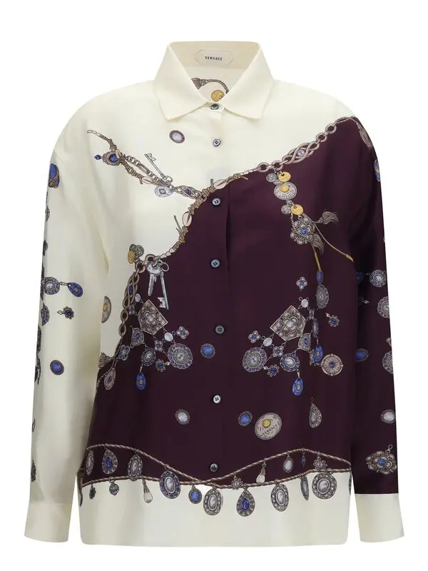 Versace Printed Silk Shirt - Multicolor