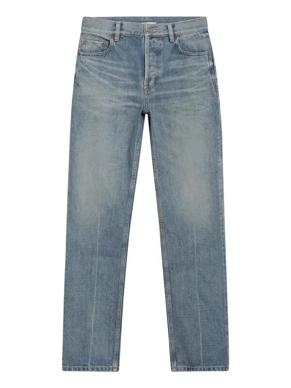 Saint Laurent Straight-leg Denim Jeans - Blue