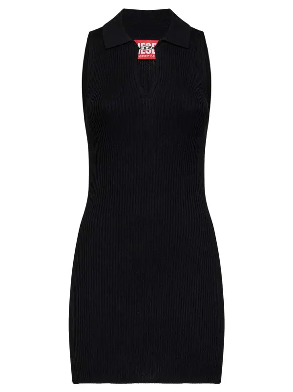 DIESEL® Ribbed Knit Mini Dress - Multicolor