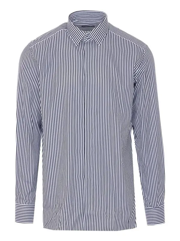 TOM FORD Striped Shirt - Blue