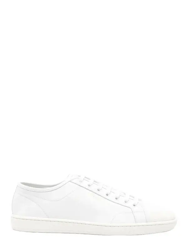 Saint Laurent Calf Leather Low-top Trainers - White