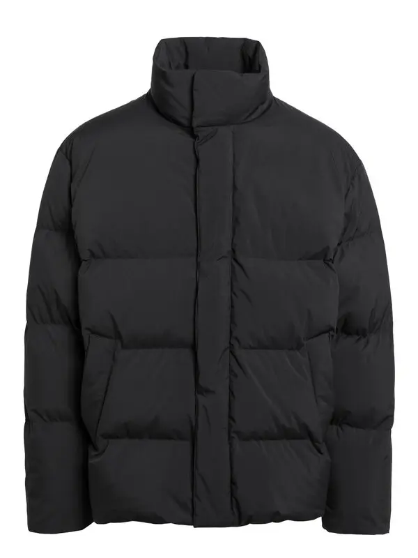 Saint Laurent Quilted High-neck Jacket - Black