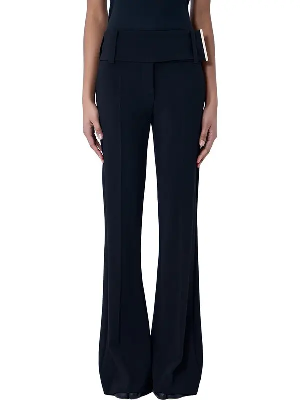 Sportmax High-waisted Flared Trousers - Black