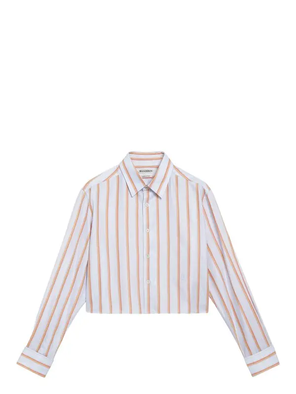 JW Anderson Cotton Twill Striped Shirt - Multicolor
